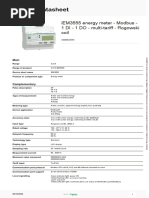 iEM3255 Energy Meter Datasheet | PDF | Electricity | Manufactured Goods