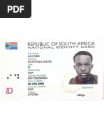 South African ID Card Details | PDF