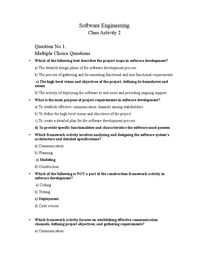 Class Activity 2 (1) (Software Engineering) | PDF Class Activity 2 (1) (Software Engineering) | PDF