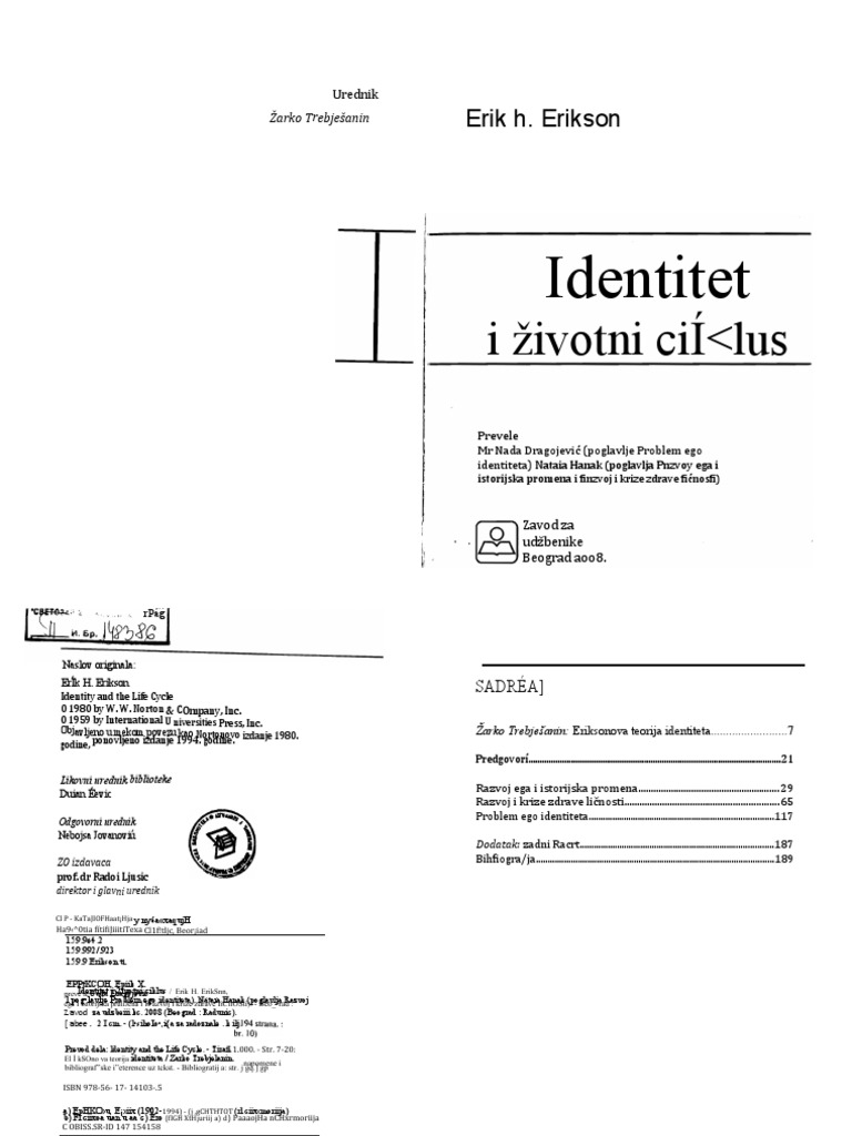 erik-erikson-identitet-i-zivotni-ciklus | PDF