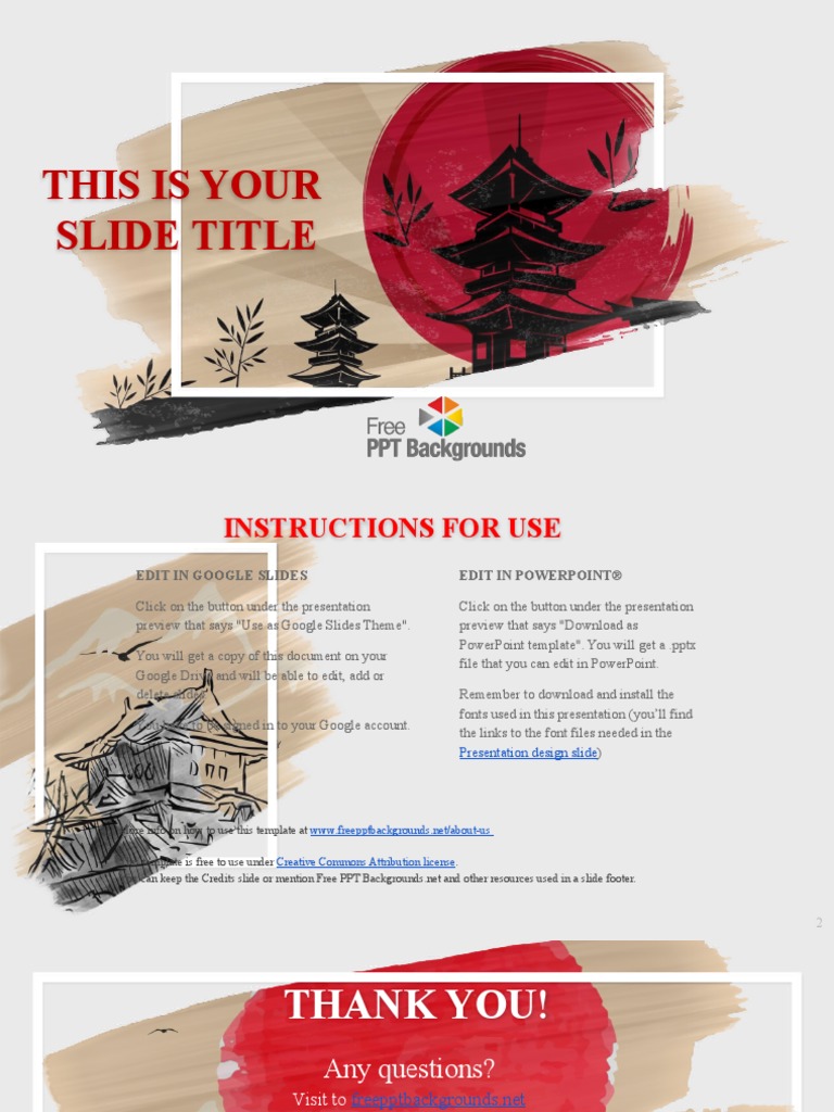 Japanese Powerpoint Template | PDF
