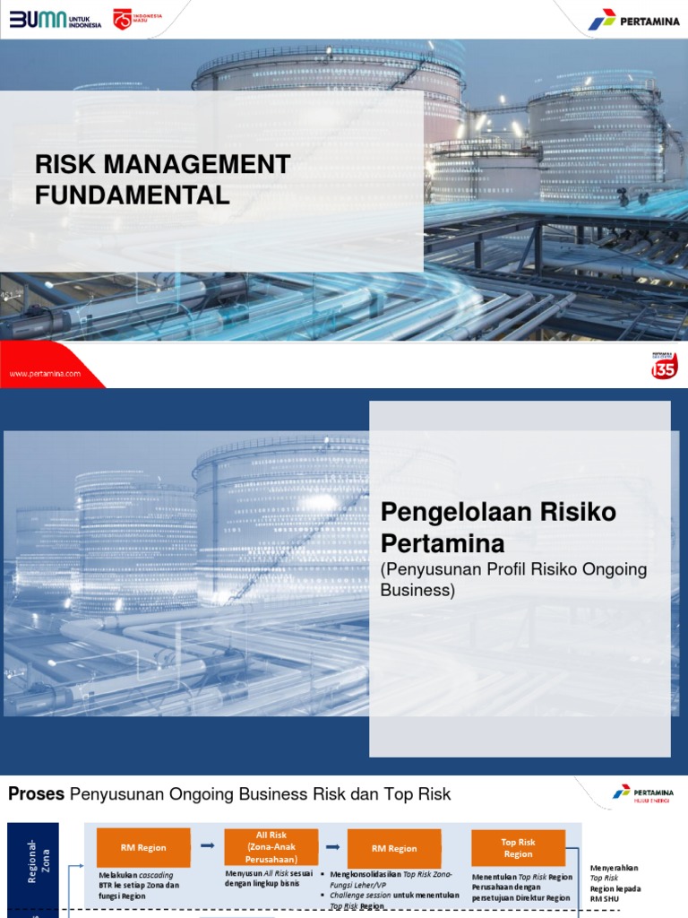 Manajemen Risiko Ongoing Business Pertamina | PDF