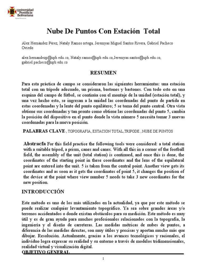 Nuve de Puntos Alexn 12 | PDF | Topografía | Science