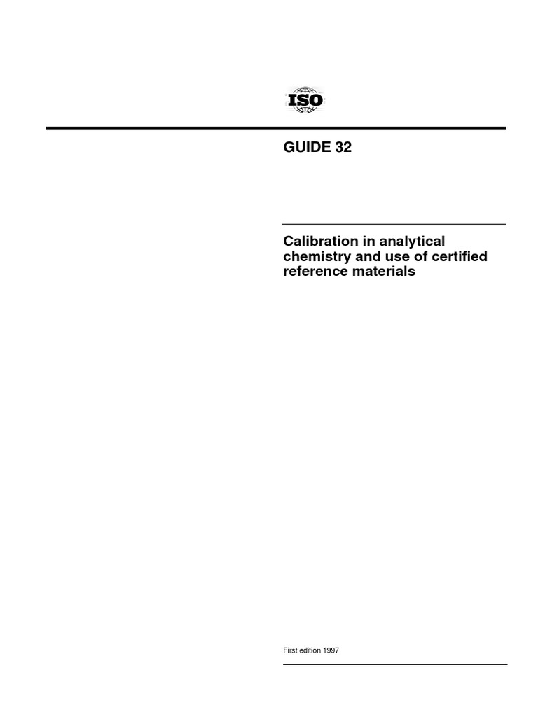 ISO Guide 32-1997 (Complèt Anglais) | PDF