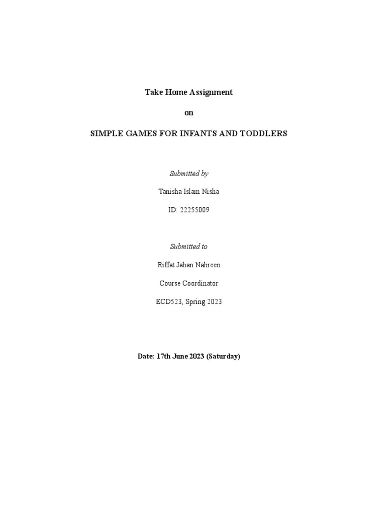 Take Home Assignment 2 | PDF