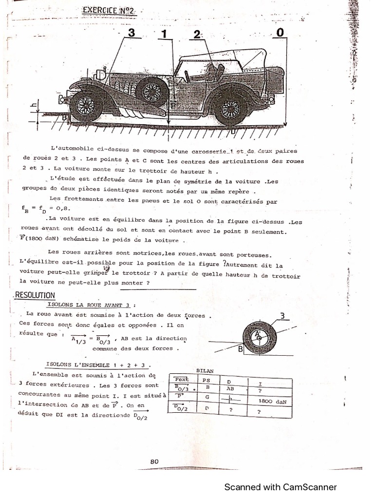 Exercice Corrigé Sur Le Frottement | PDF
