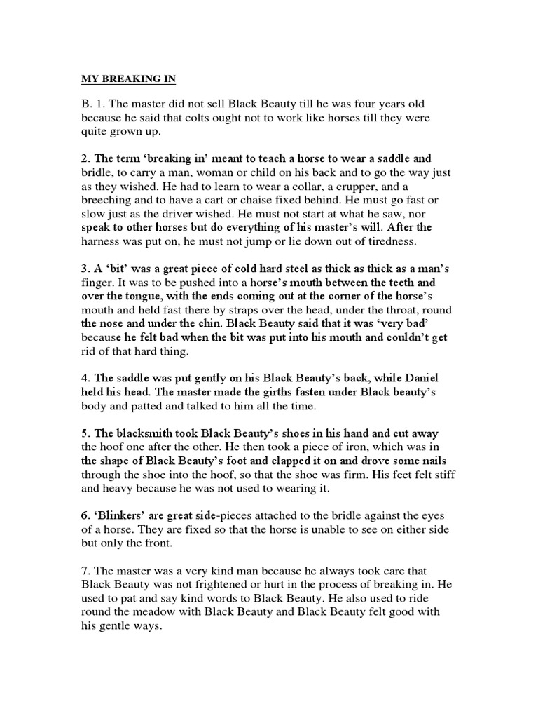 My Breaking in | PDF