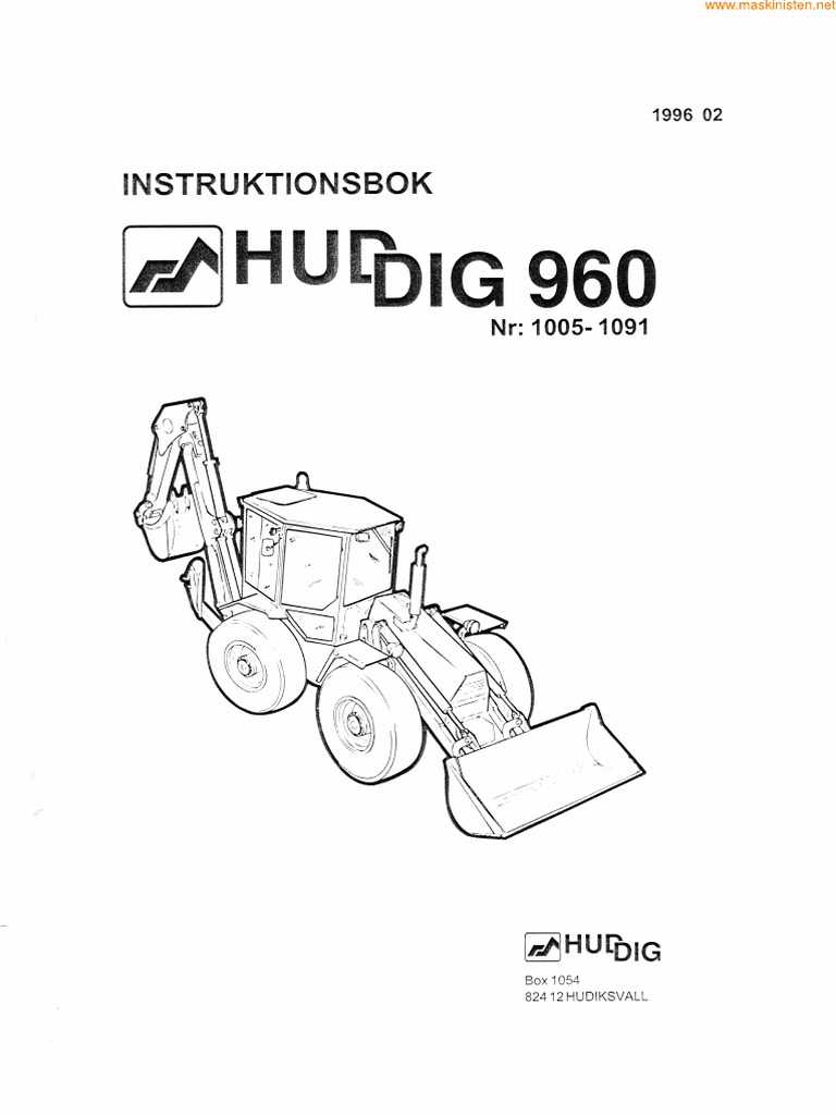 Huddig 960 Bruksanvisning Sec Wat | PDF