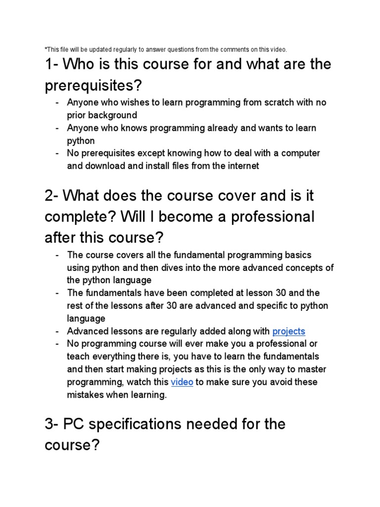 Python Course Introduction Updated 1st Feb 2021 Pdf Python 0656