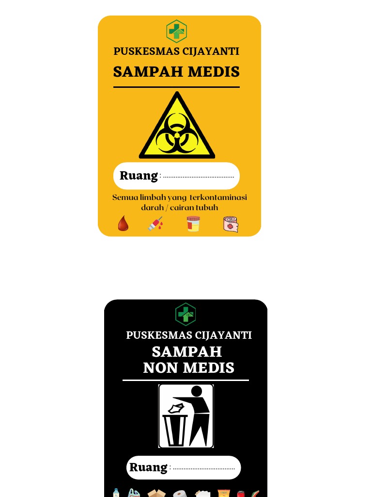 Stiker Tempat Sampah | PDF