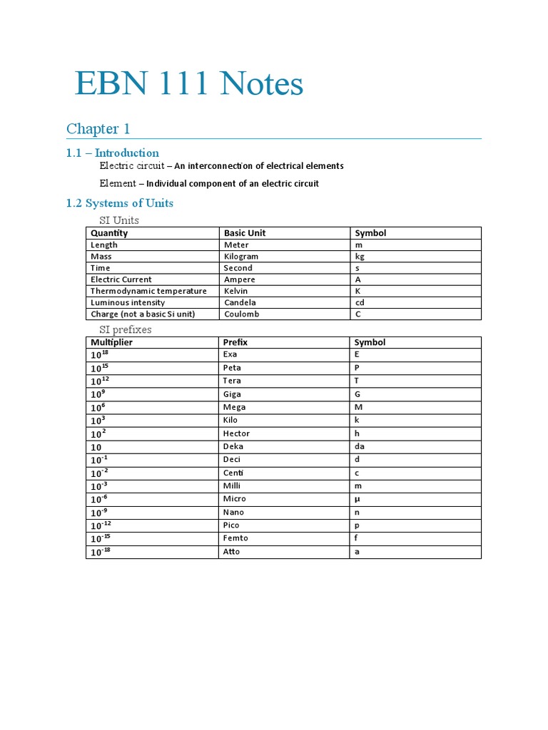 EBN 111 Notes | PDF