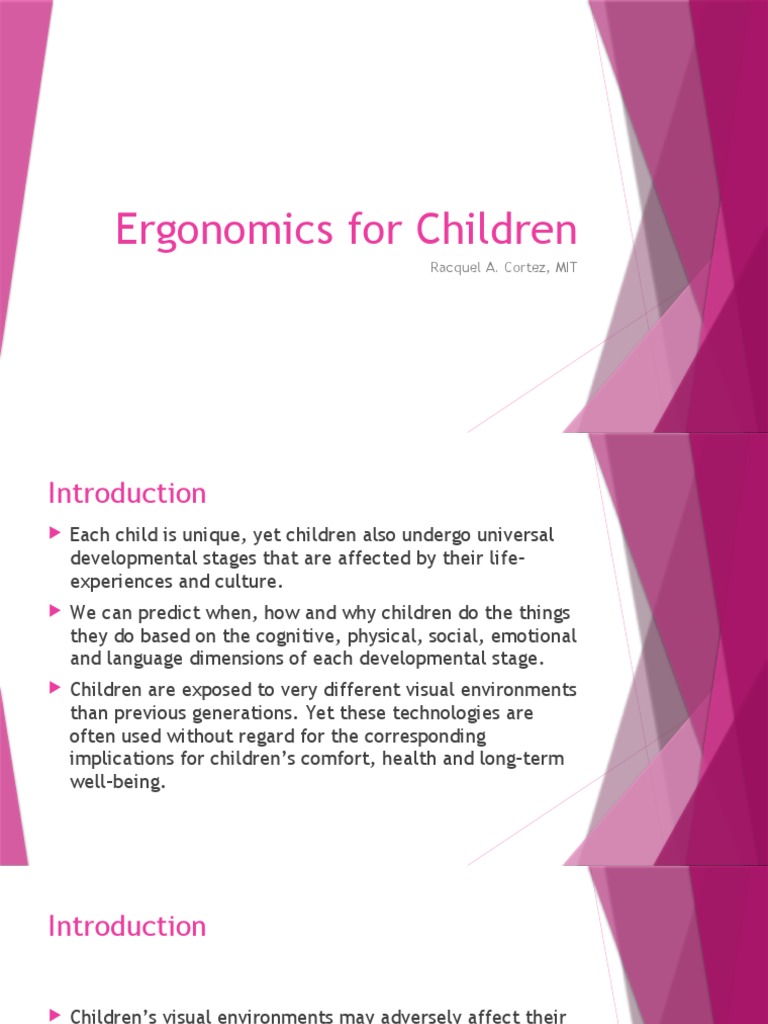 Ergonomics For Children Pdf Human Factors And Ergonomics Playground
