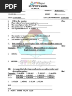 Round 1 - Question Paper - Class I: Sample | PDF