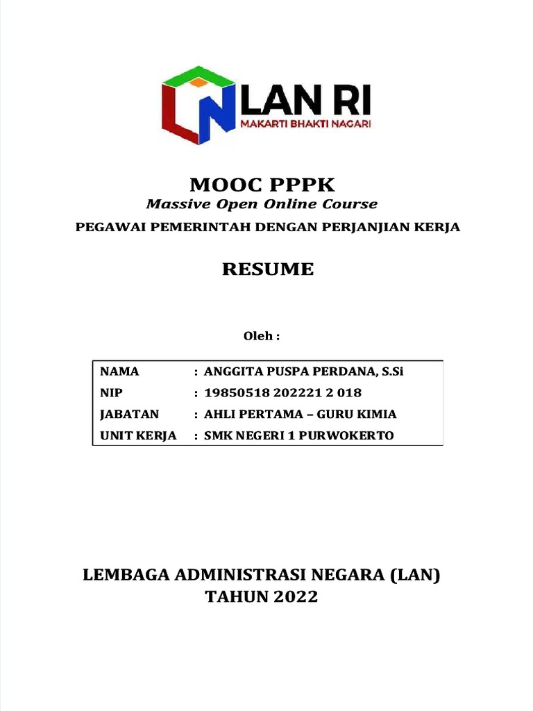 Resume Materi Mooc 2022 | PDF