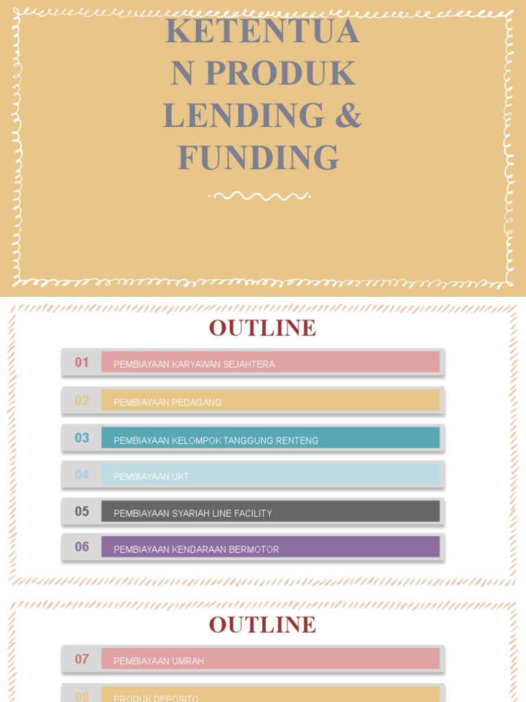 Ketentuan Produk Lending & Funding | PDF