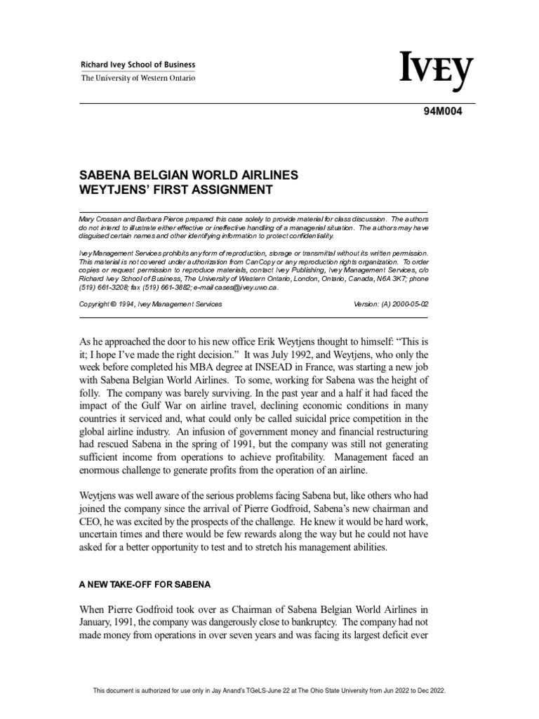 Weytjens' First Assignment | PDF