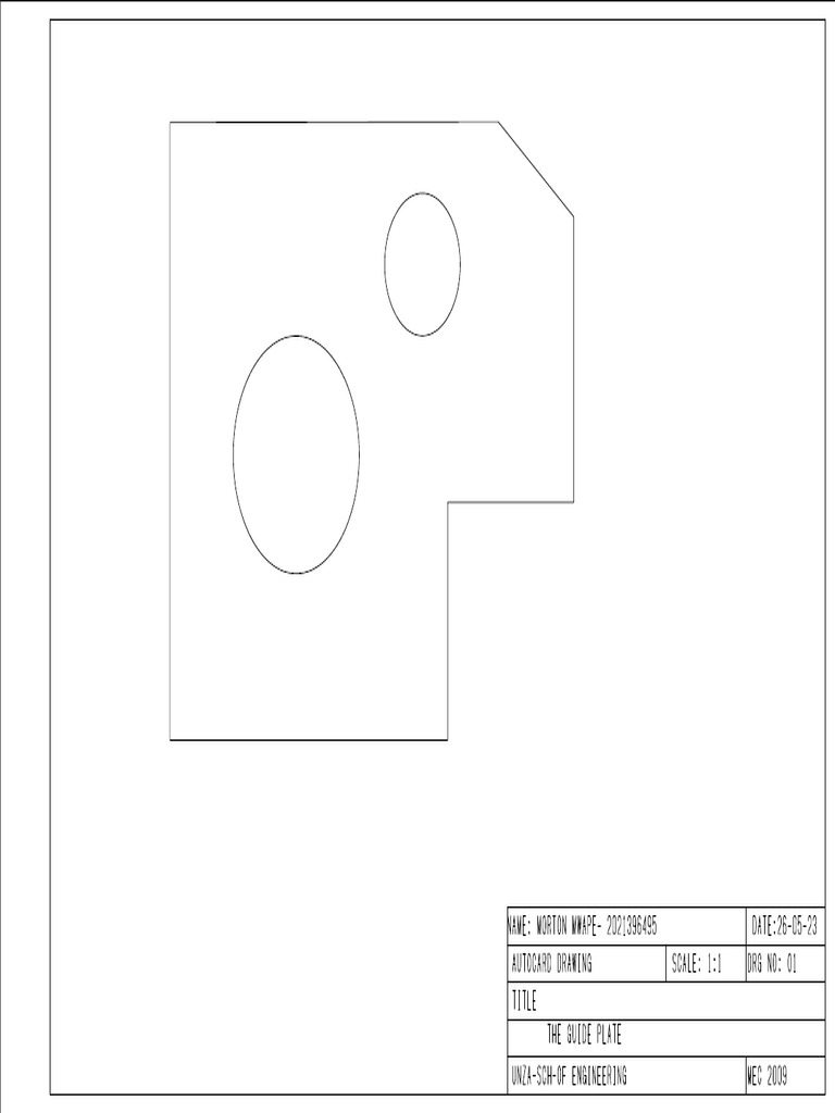 Morton Mwape Guid Plate Autocad | PDF