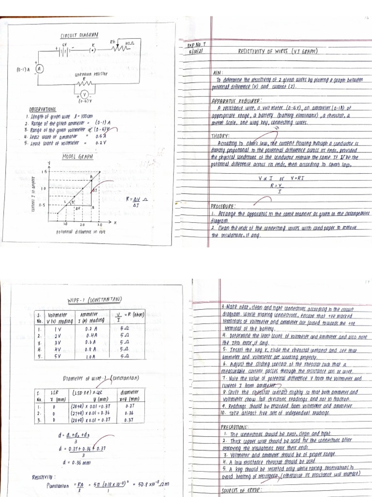 Physics Record - 1 | PDF