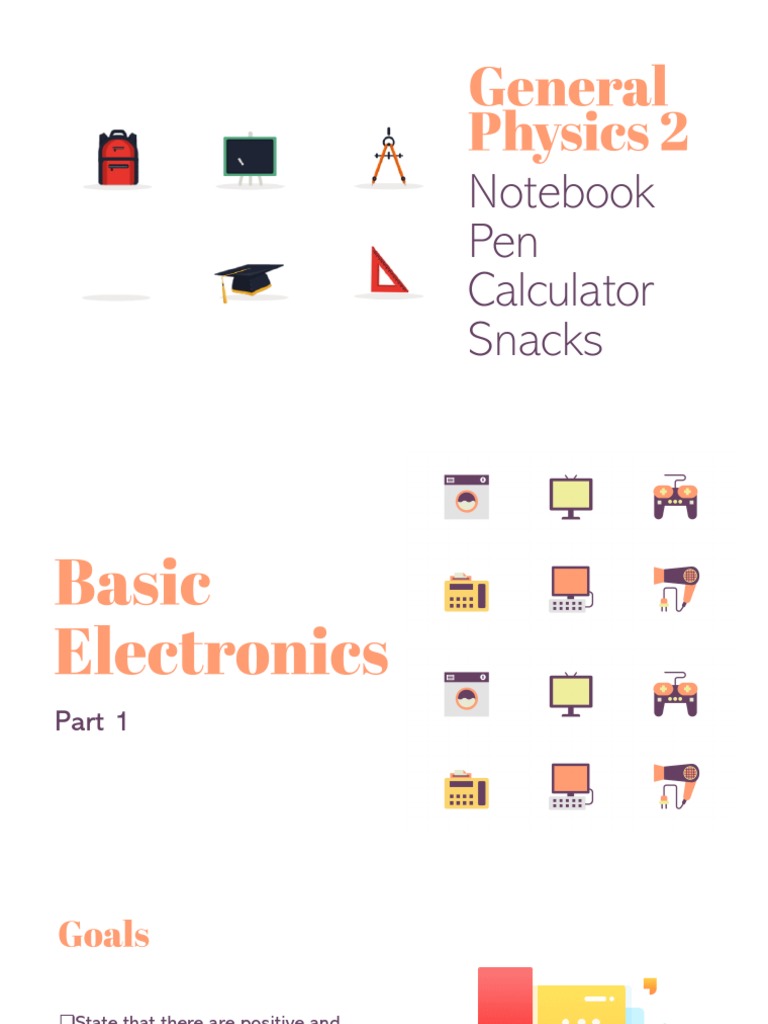 Basic Electronics Part 1 | PDF | Electric Current | Electric Charge