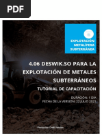 Tutorial de Deswik.CAD para Minas | PDF | Archivo de computadora ...