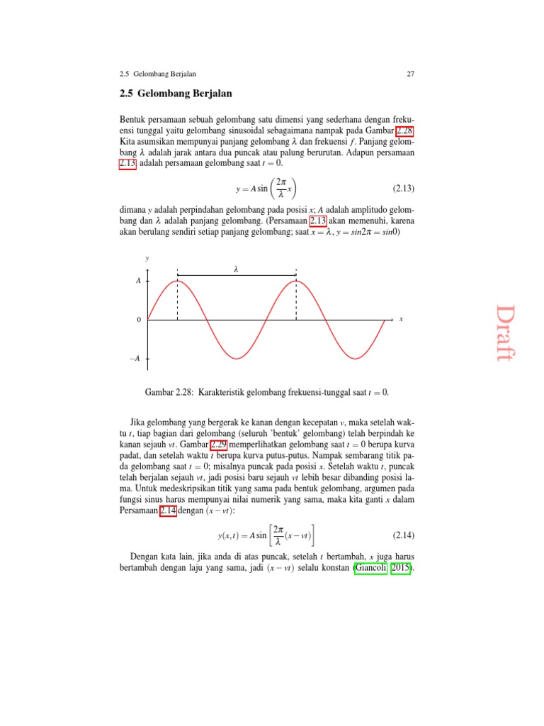Lecture Note: Simulasi - Gelombang | PDF
