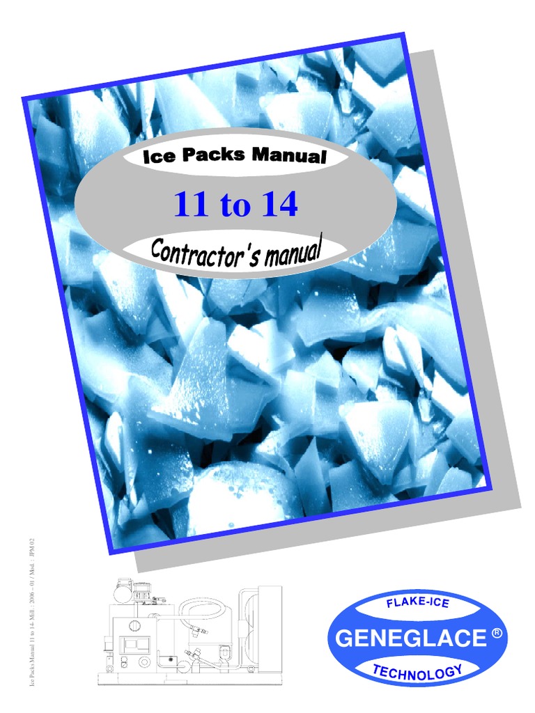 Geneglace Ice Pack 11, 12, 13 and 14 Manual | PDF