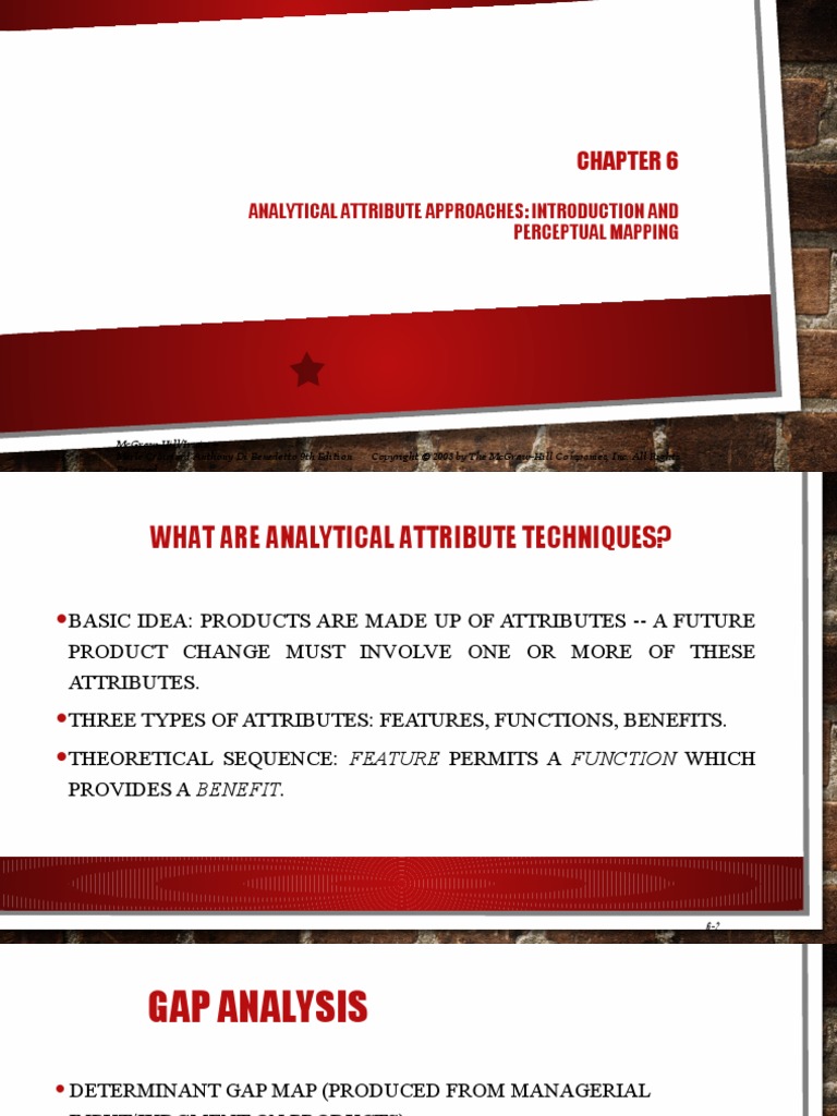 Chapter 6 Analytical Attribute Approaches Introduction and Perceptual ...