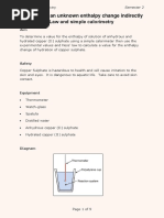 Section Nine - EEE6 P2 Copper Sulfate Enthalpy Change | PDF