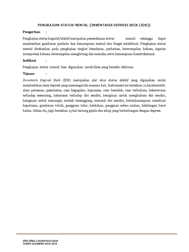 PENGKAJIAN IDB Dan GDS | PDF