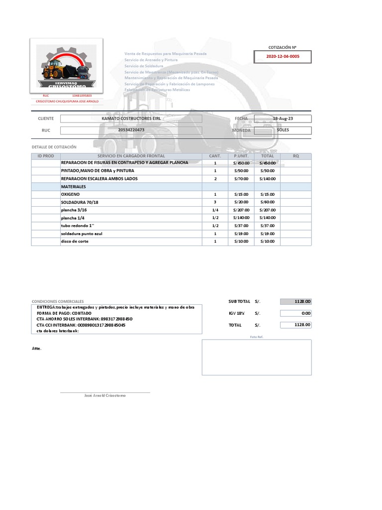 Cargador Frontal, Contrapeso y Escalera | PDF