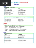 Deutsch Aber Hallo! Lösungen | PDF