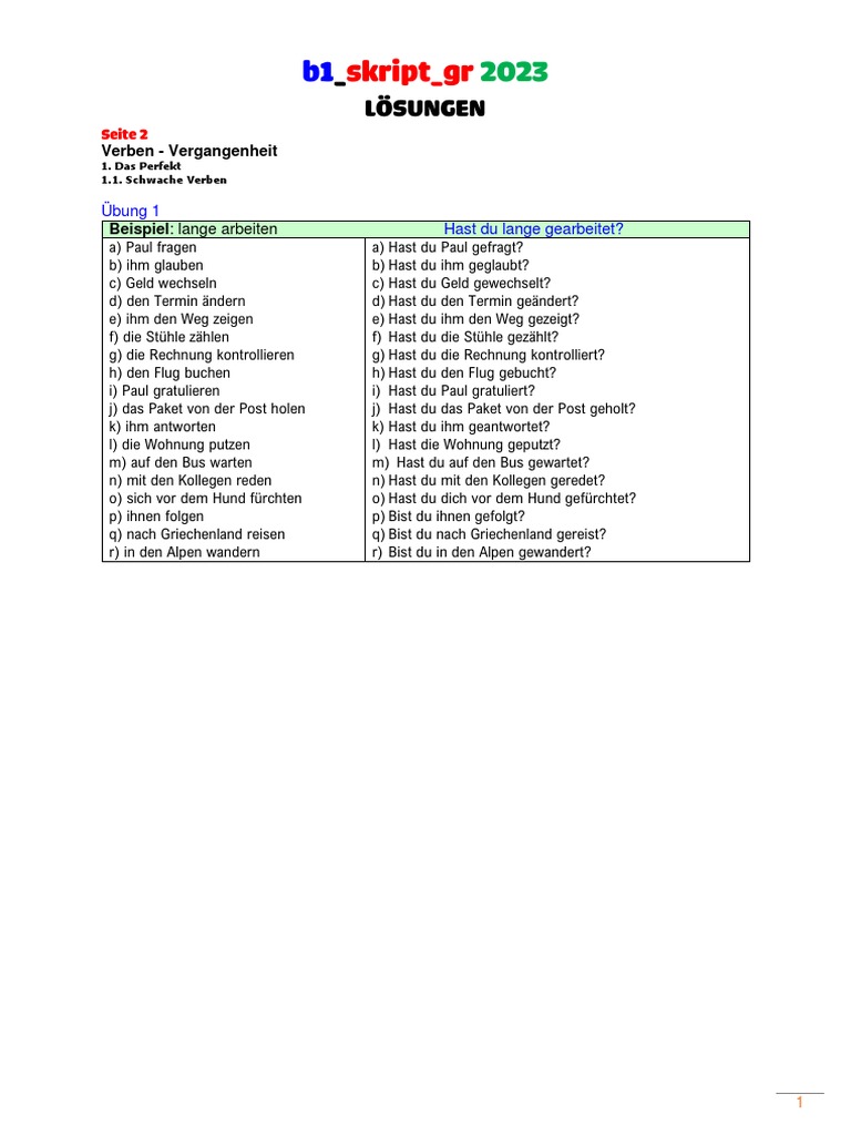 b1 - Skript - GR 2023 (LÖSUNGEN) | PDF