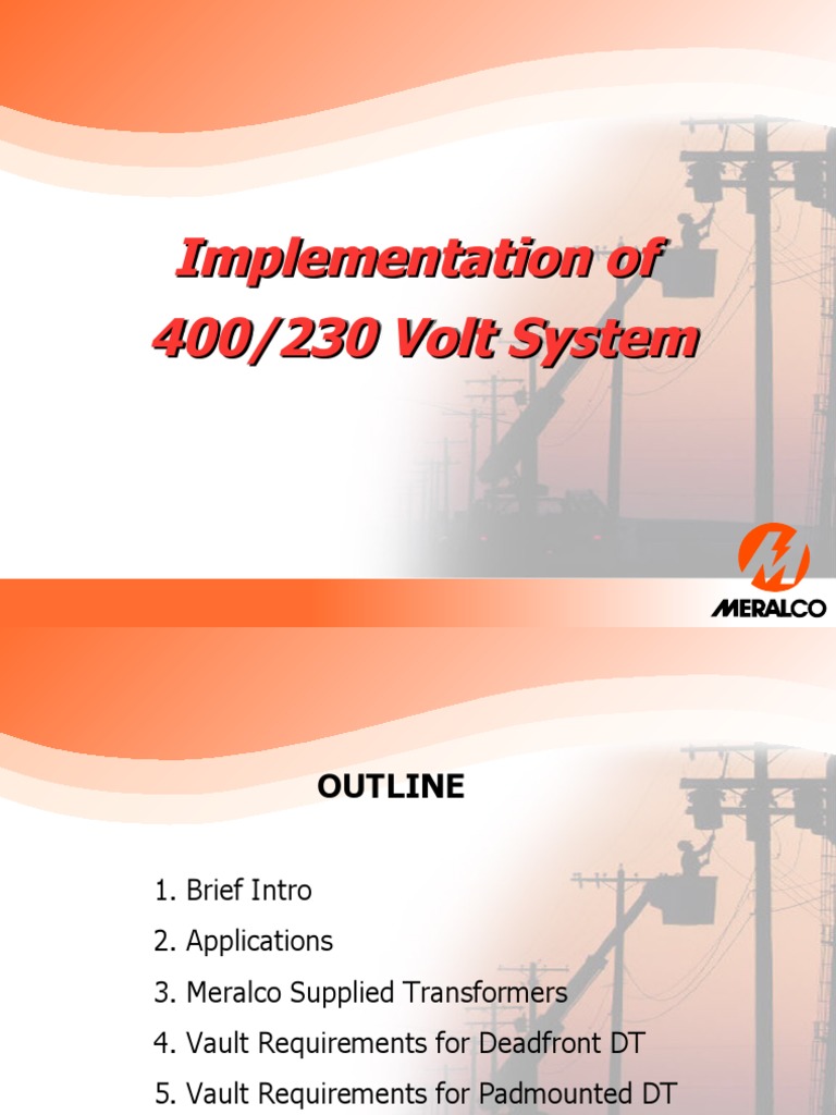 400/230 Volt System Implementation Guide | PDF | Electric Power ...