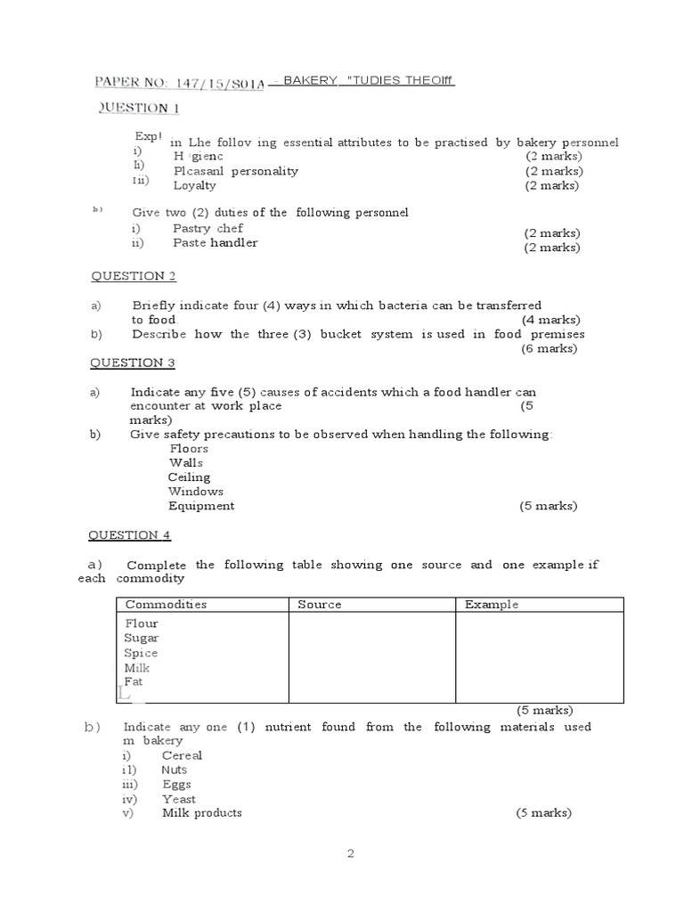 Bakery Studies | PDF