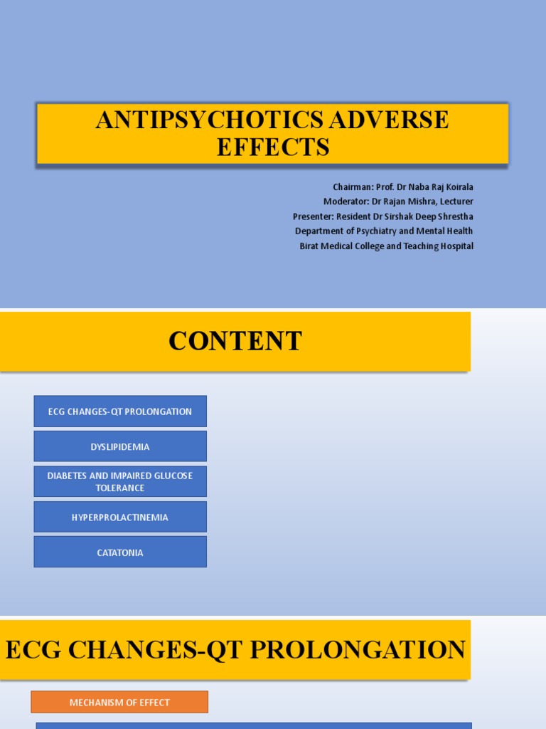 Antipsychotic Side Effects Guide | PDF