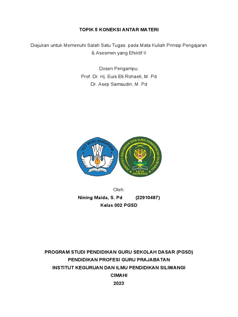 T5 - SIKLUS 2 - Tabel RTL - Nining Maida | PDF