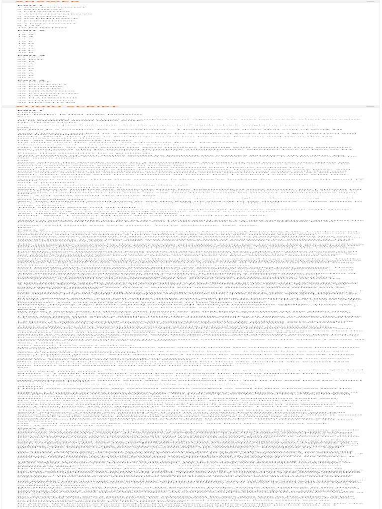 C.a.M IELTS 18 Listening Test 4 Answer Transcript | PDF