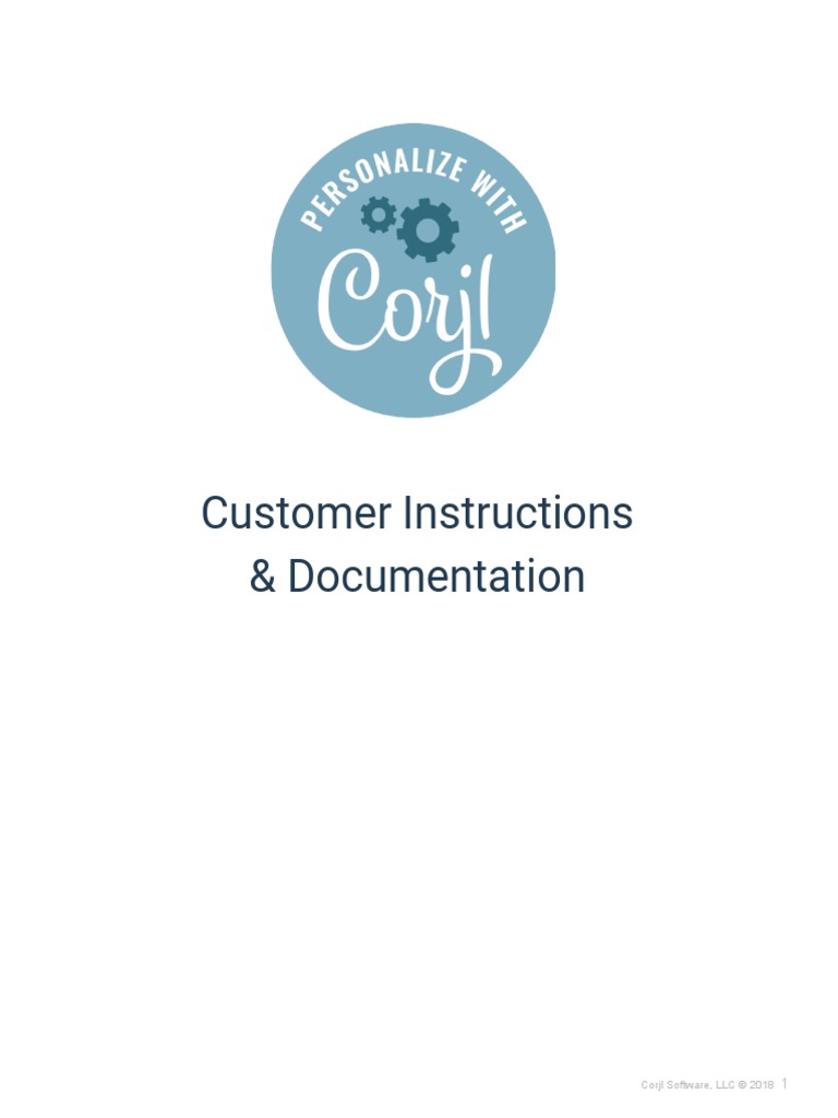 Corjl Customer Instructions | PDF