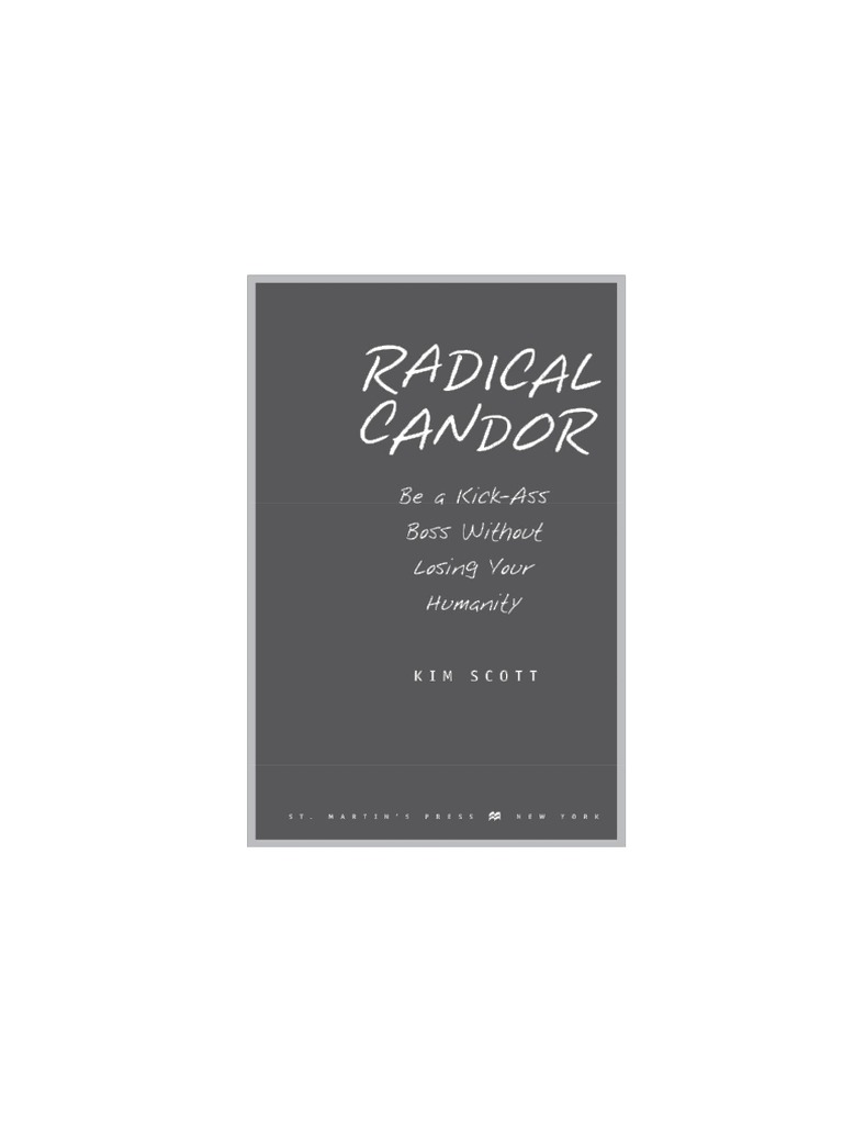 Radical Candor New | PDF