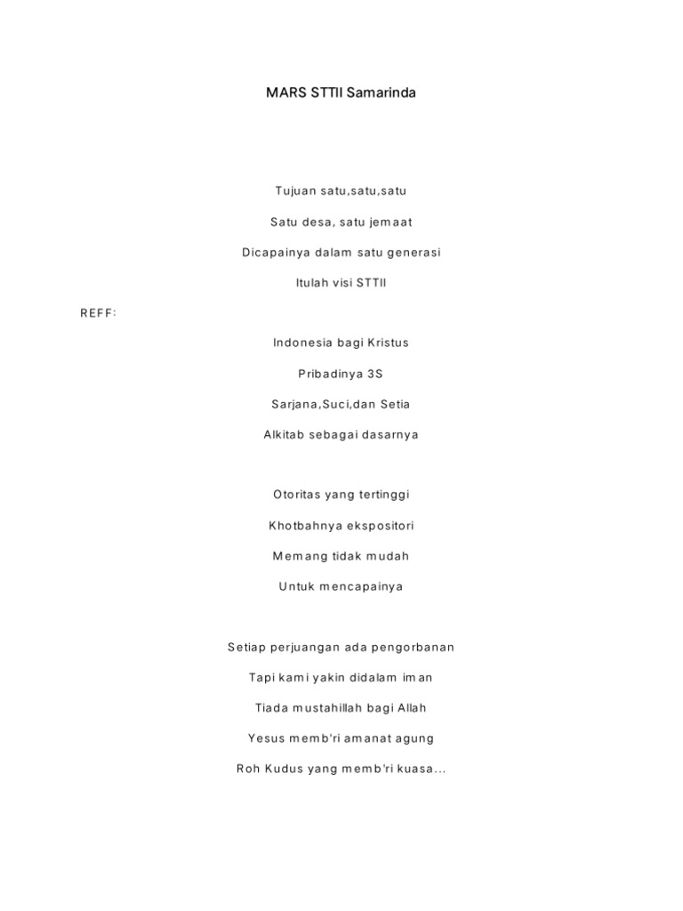 MARS STTII Samarinda | PDF | Relaciones personales, crianza y ...