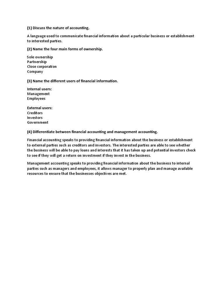 FAC1503 Learning Unit 1 | PDF