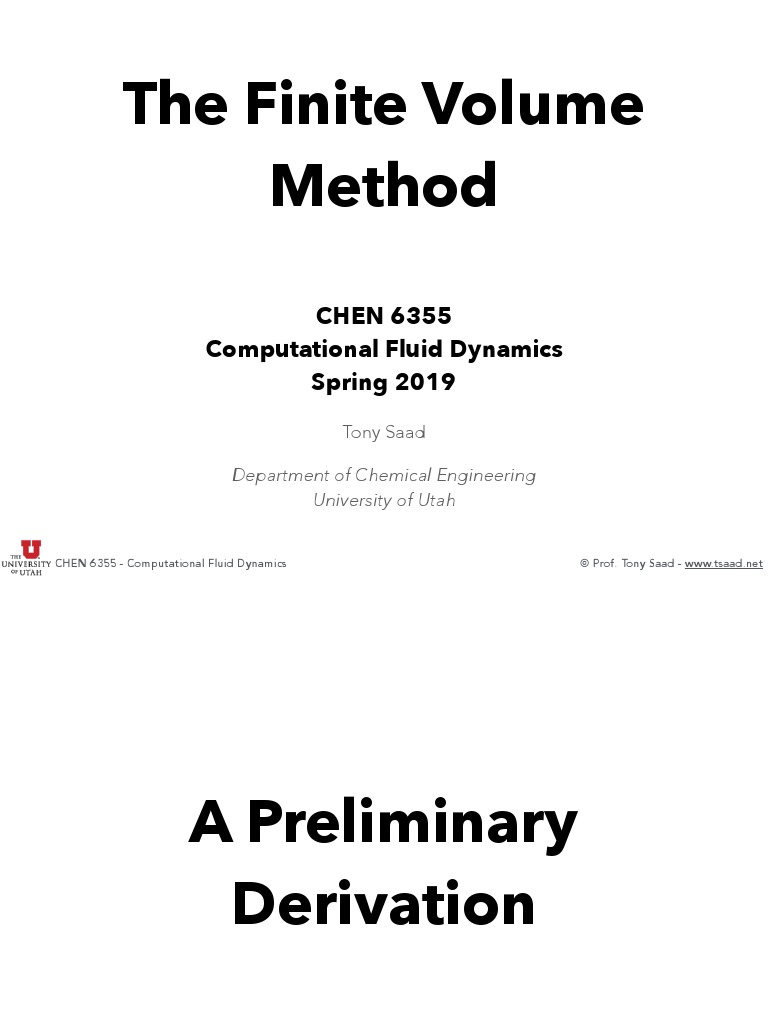 The Finite Volume Method Pdf Teaching Methods And Materials