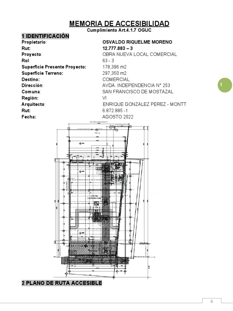 11 Memoria Accesibilidad 4.1.7 Oguc Local Comercial | PDF | Invalidez | Baño