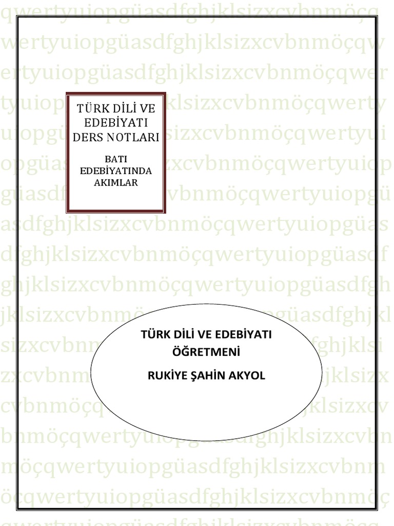 Edebi̇ Akimlar Notu | PDF