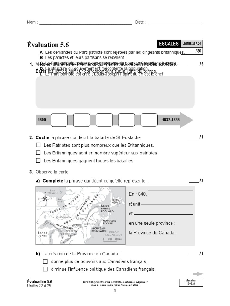 Évaluation Histoire Géo | PDF