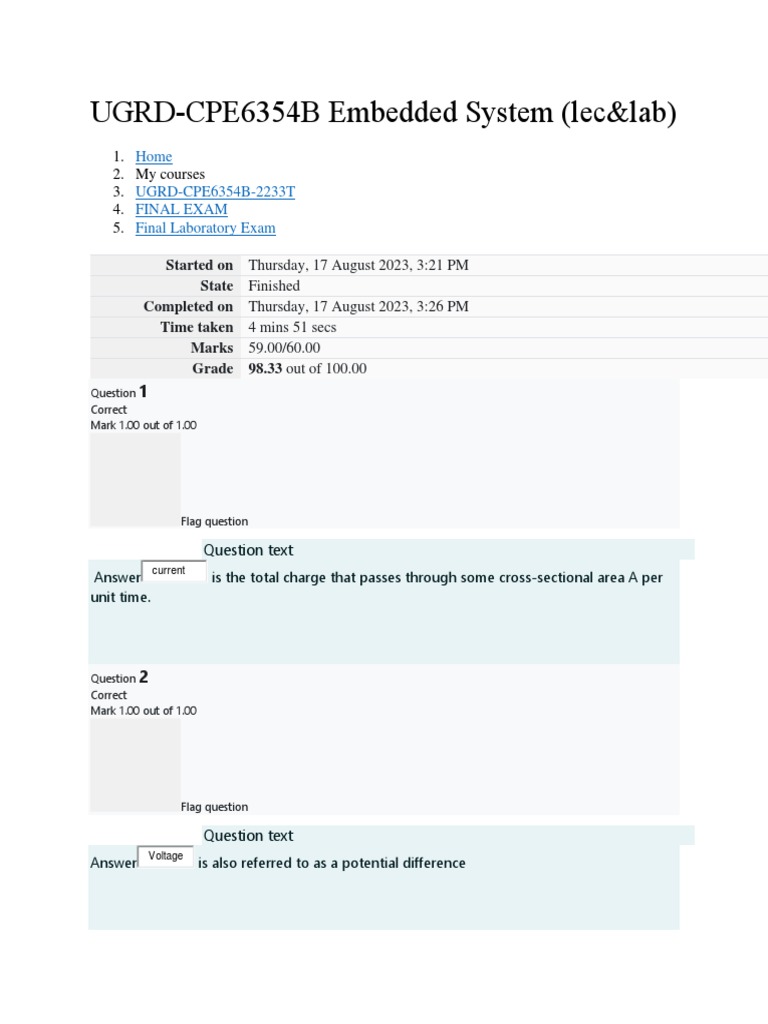 FINAL LAB EXAM UGRD-CPE6354B Embedded System (Lec&lab) | PDF | Switch ... FINAL LAB EXAM UGRD-CPE6354B Embedded System (Lec&lab) | PDF | Switch ...