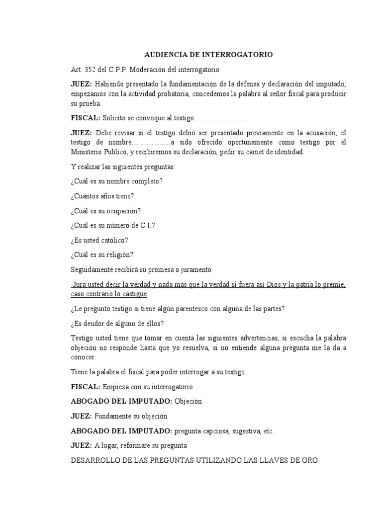 Apuntes de Interrogatorio | PDF