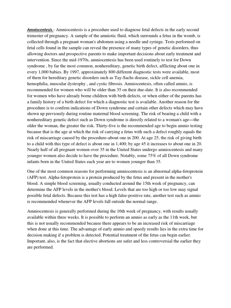 Amniotic Fluid Index (AFI) Ultrasound Procedure | PDF | Antibody ...