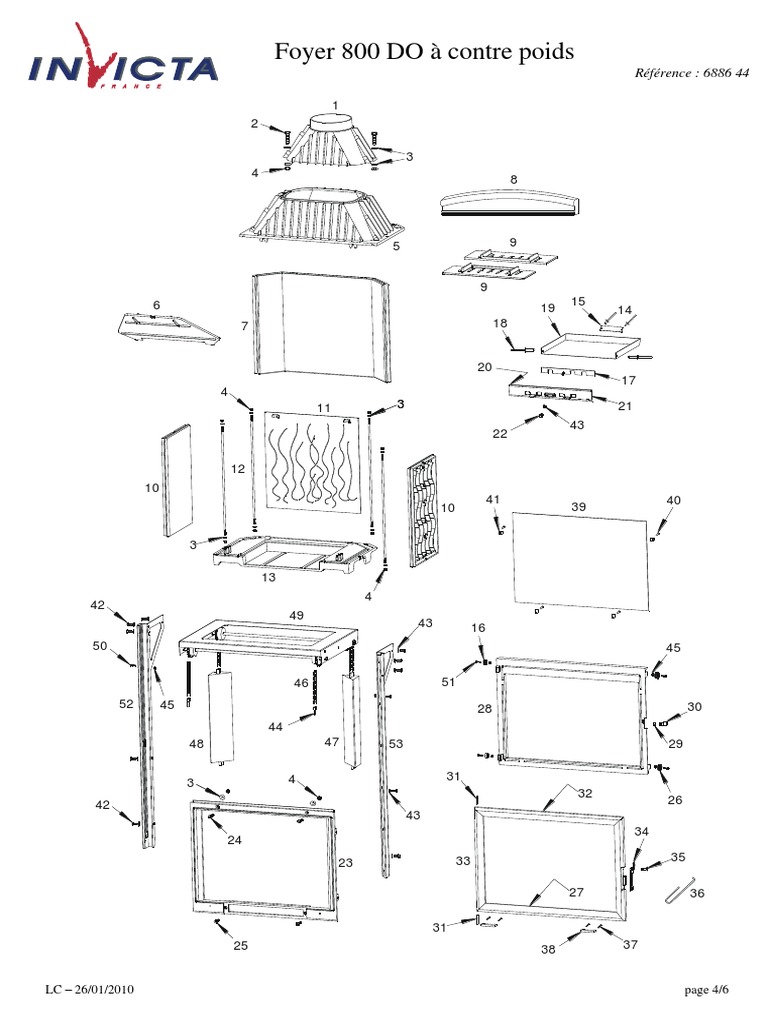 Pieces Detachees Foyer Invicta 800 Grande Vision Porte Relevable | PDF