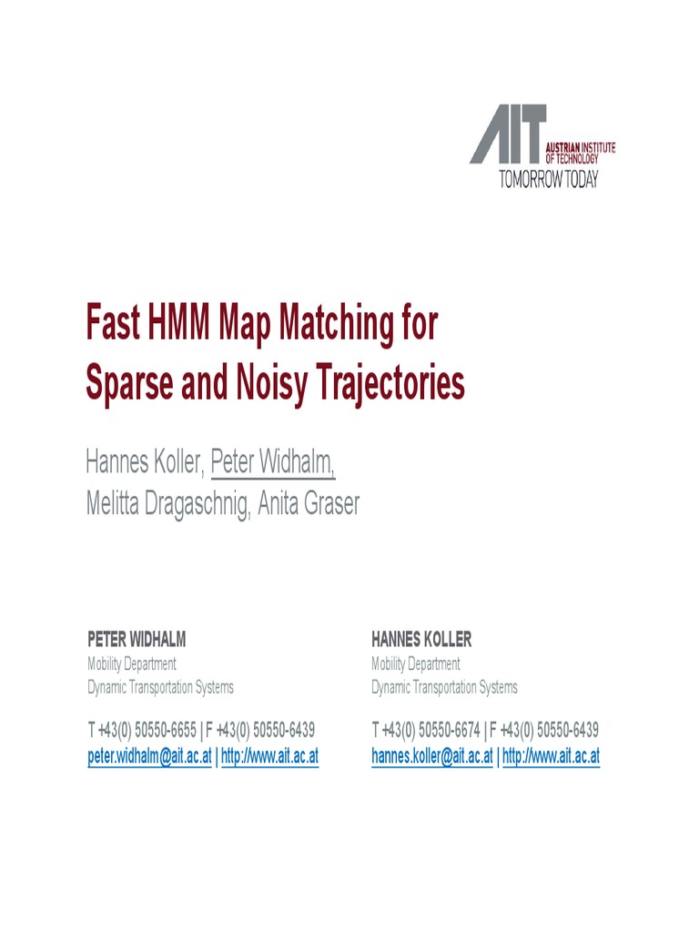 Fast HMM MapMatching | Download Free PDF | Routing | Applied Mathematics